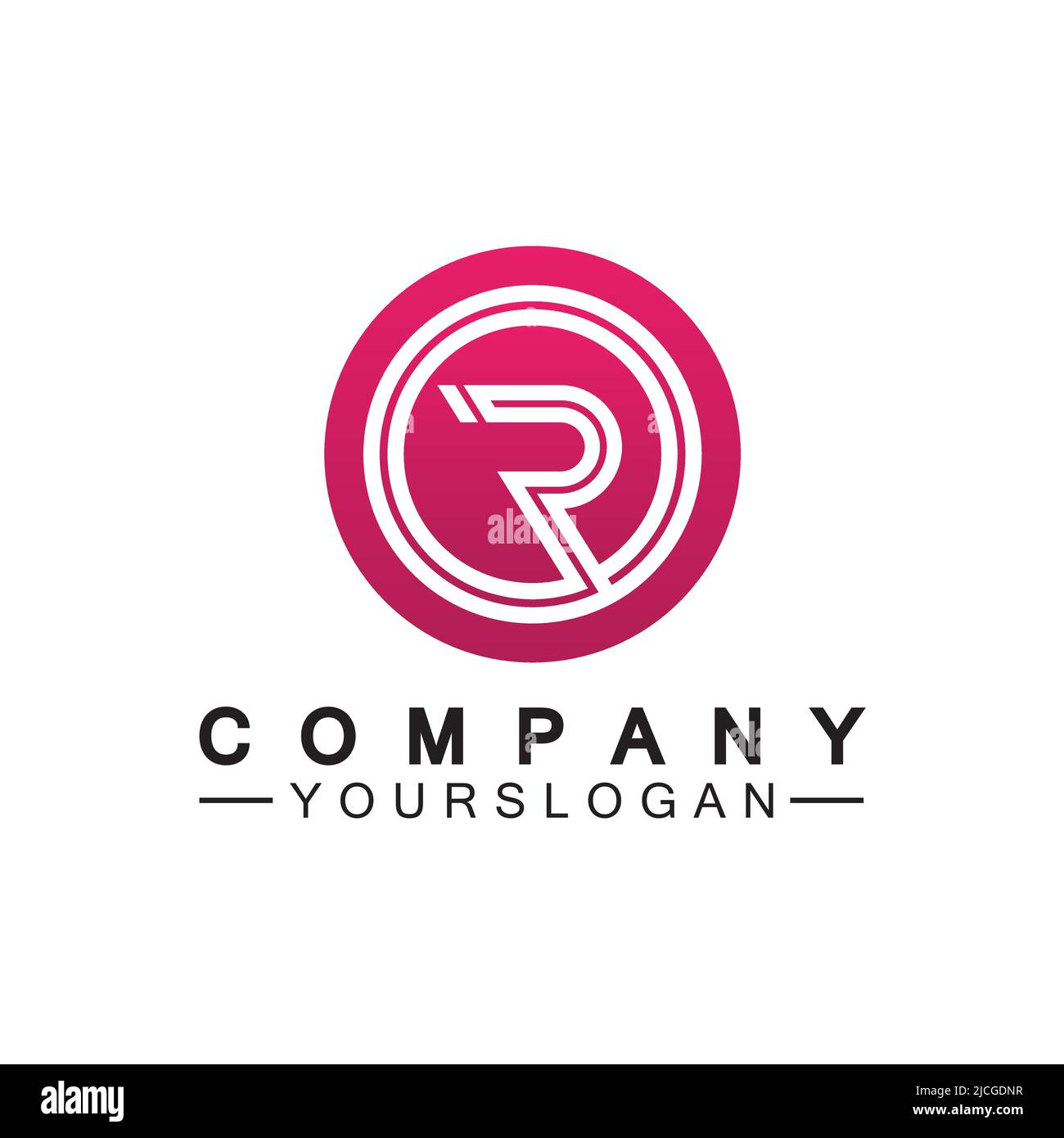 Letter R Monogram Logo Design Brand Identity Logos Designs Vector ...
