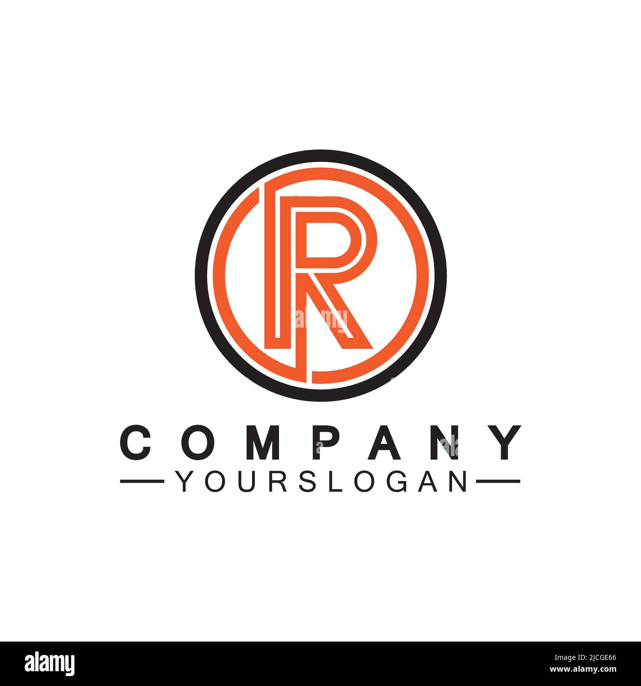 Letter R Monogram Logo Design Brand Identity Logos Designs Vector ...