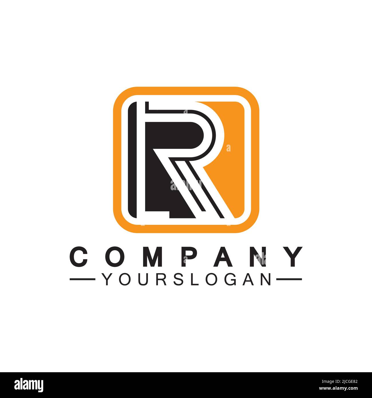 Letter R Monogram Logo Design Brand Identity Logos Designs Vector ...