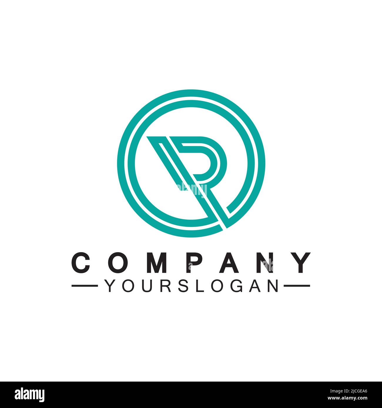 Letter R Monogram Logo Design Brand Identity Logos Designs Vector Illustration Template Stock ...