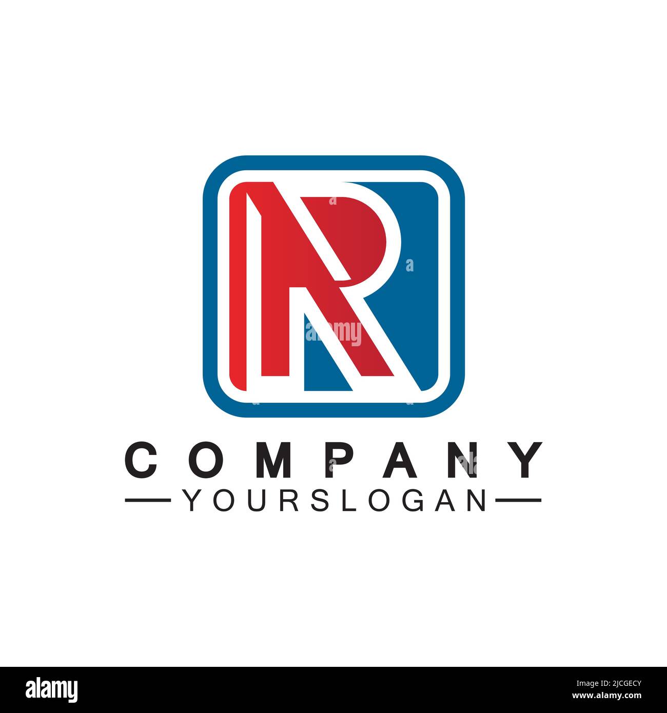 Letter R Monogram Logo Design Brand Identity Logos Designs Vector ...