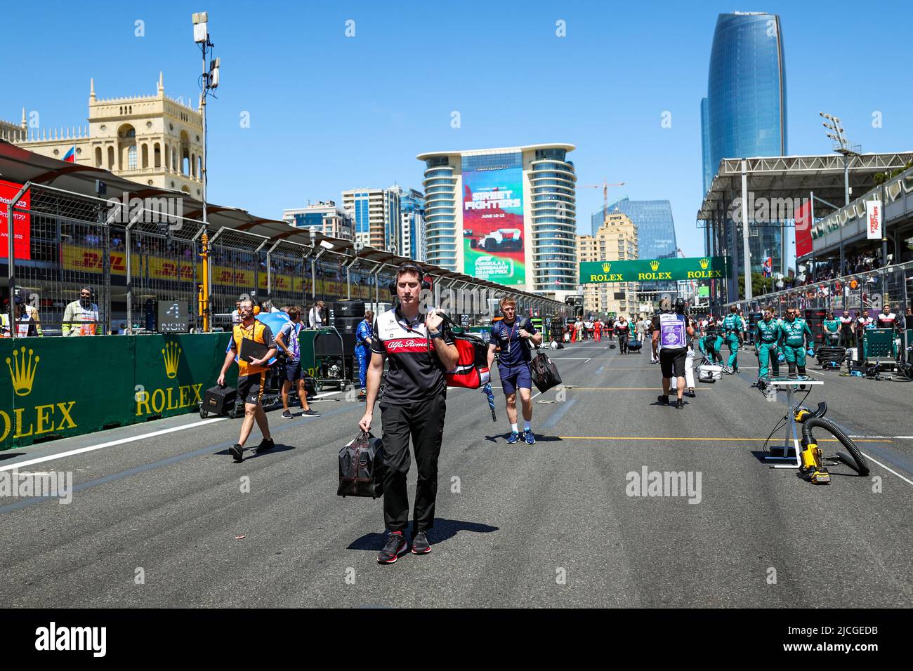 Baku, Azerbaijan - 12/06/2022, Alfa Romeo F1 Team ORLEN, ambiance ...