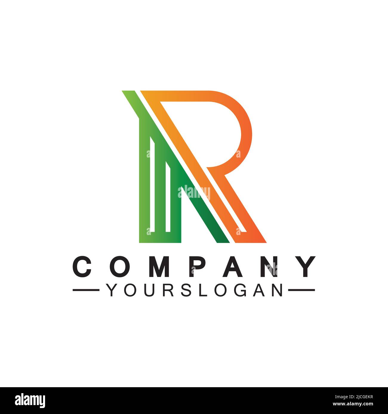 Letter R Monogram Logo Design Brand Identity Logos Designs Vector ...