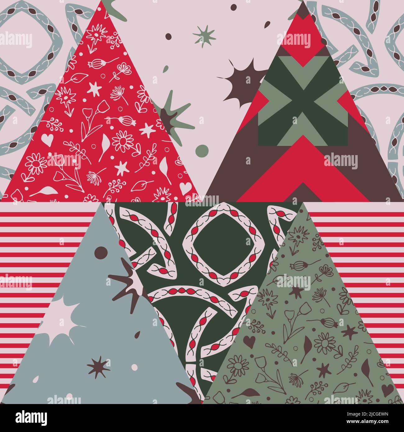 Artistic quilt design Stock Vector Images - Alamy