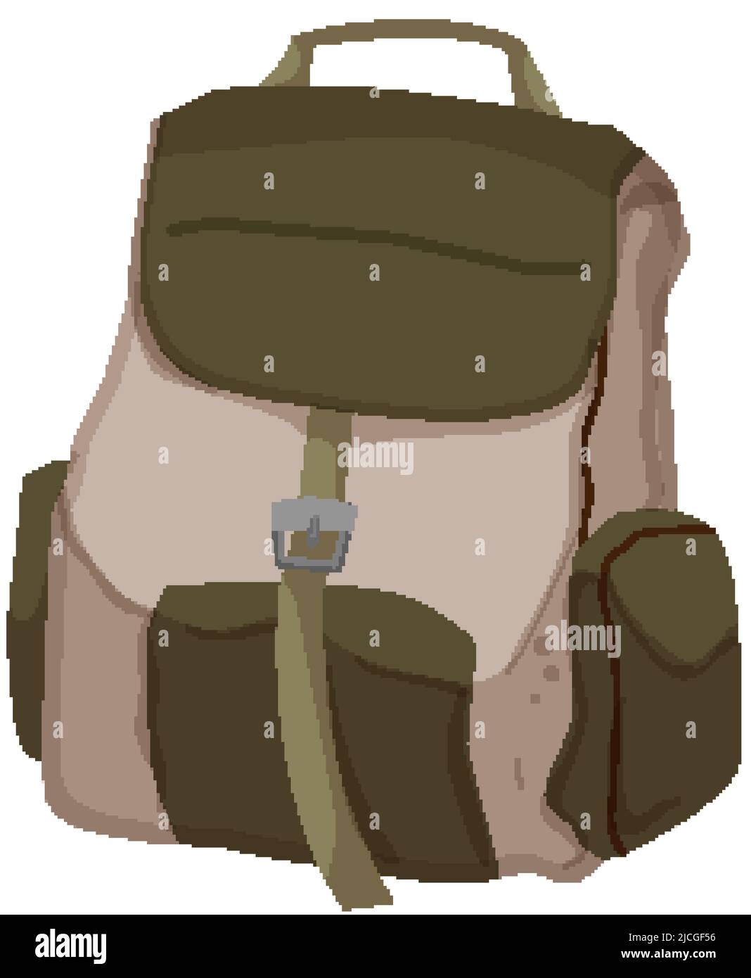 backpack bag camp cartoon vector illustration Stock Vector Image & Art ...