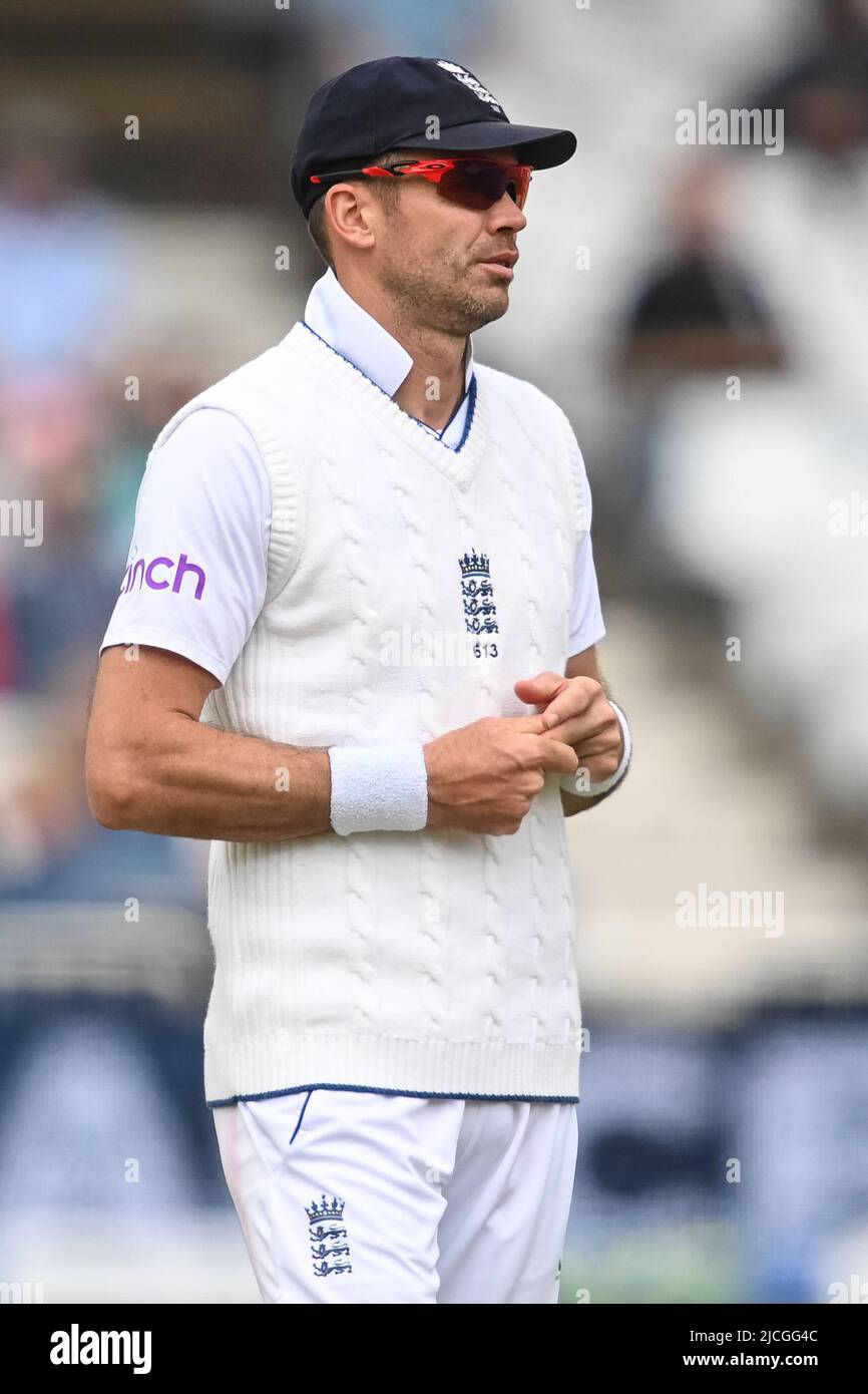 Nottingham, UK. 13th June, 2022. James Anderson of England during the ...