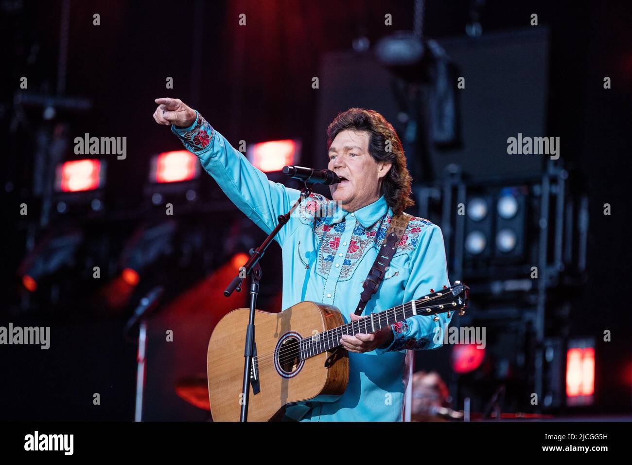 Marty Raybon of the band Shenandoah performs during day 1 of CMA Fest ...