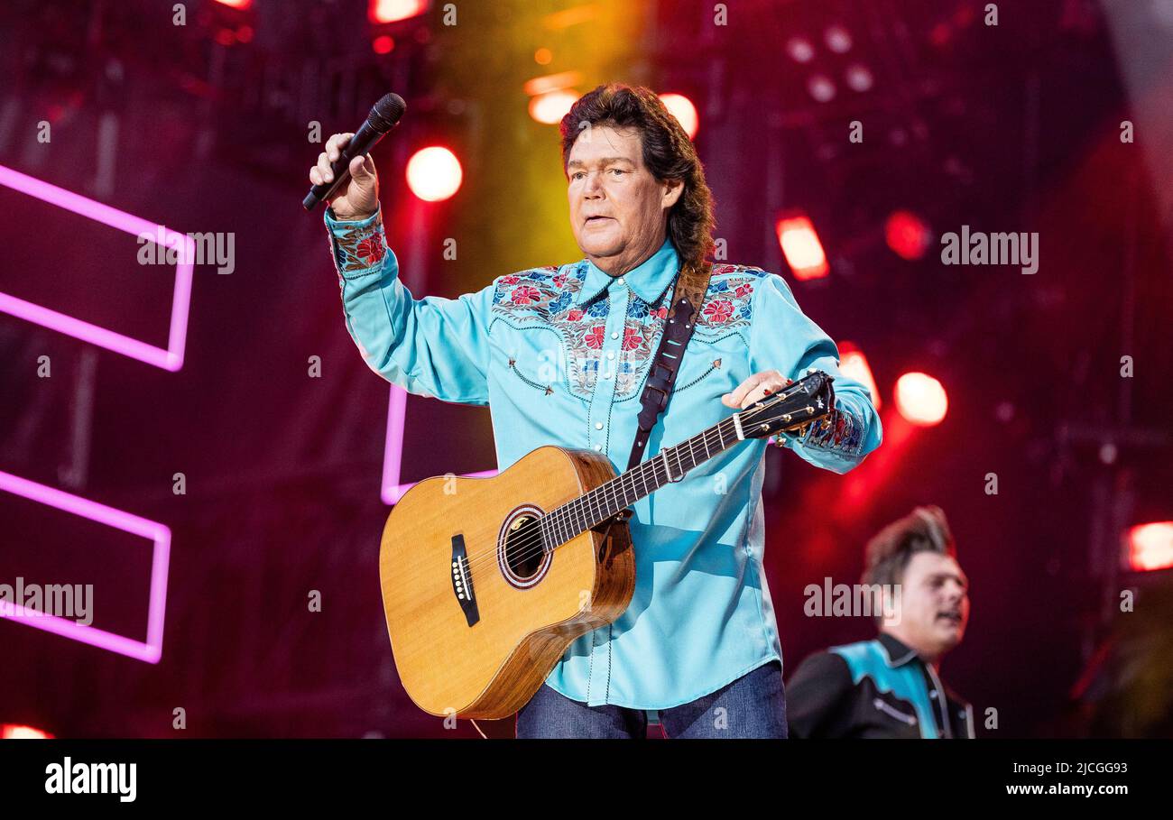 Nashville, USA. 09th June, 2022. Marty Raybon of the band Shenandoah ...