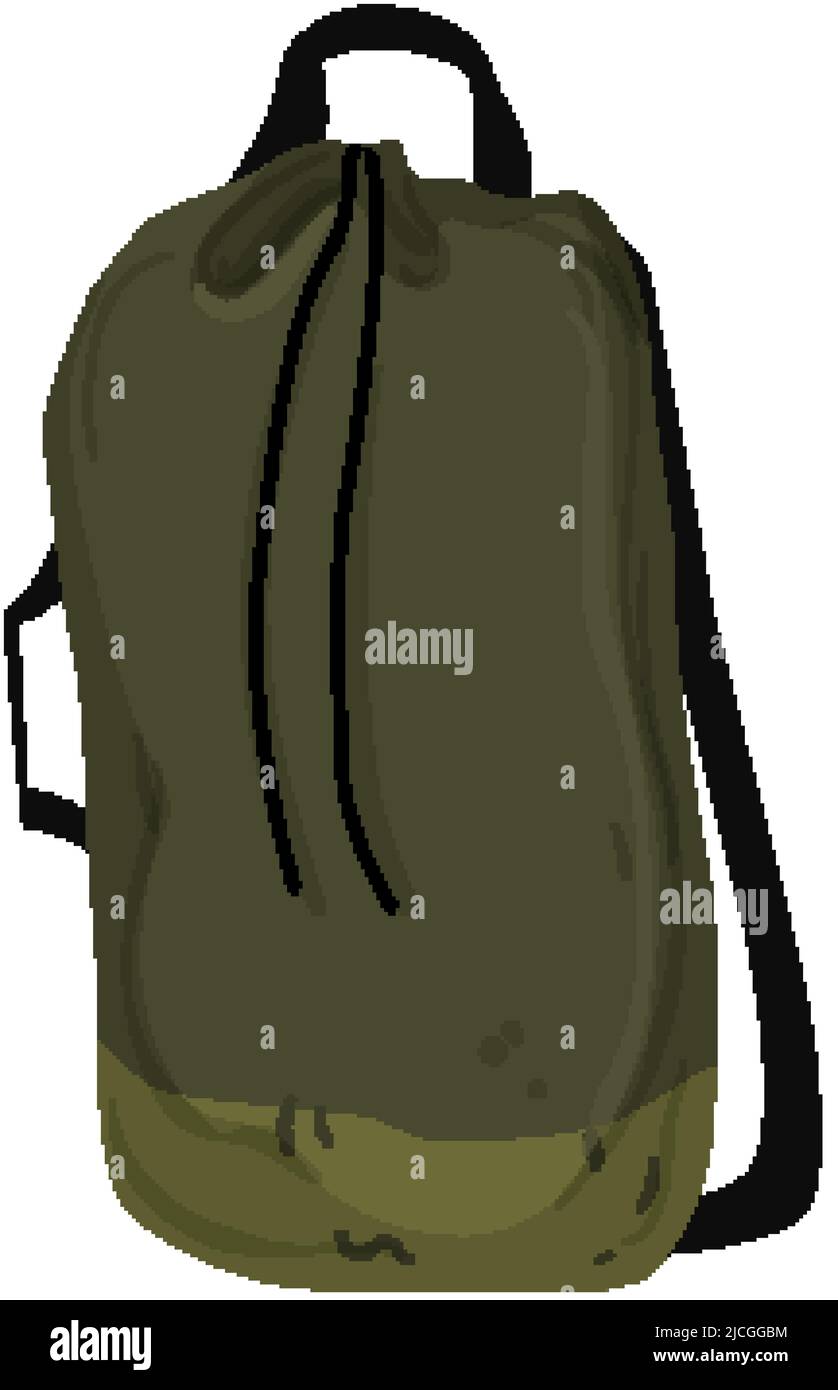 camping bag camp cartoon vector illustration Stock Vector Image & Art ...