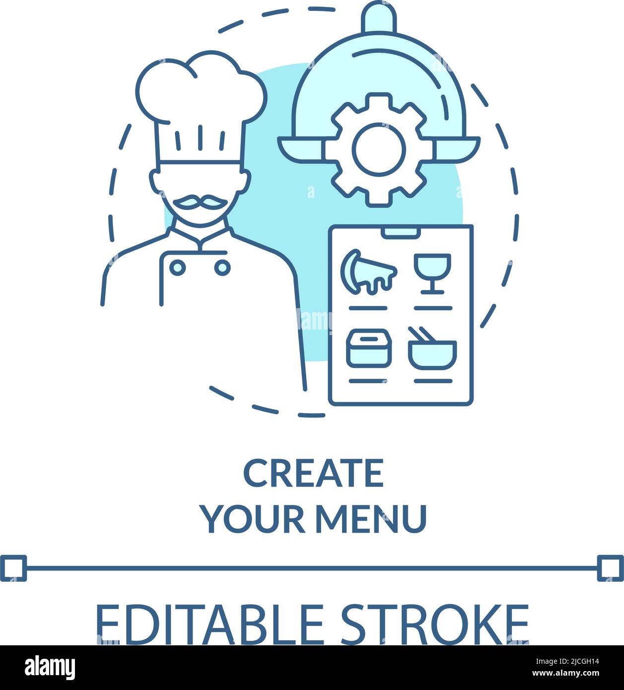 Cafe create Stock Vector Images - Alamy