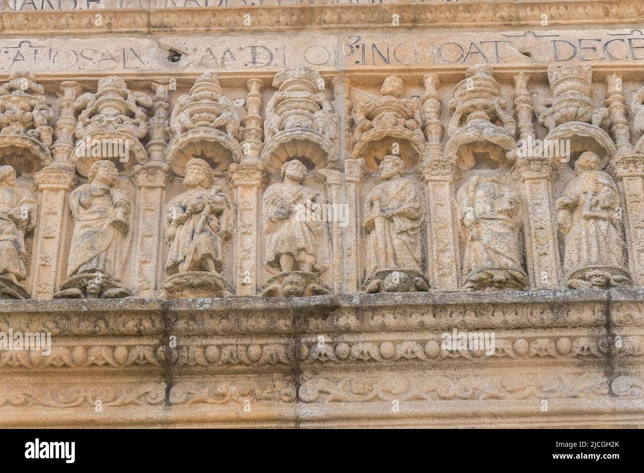 Entrance to the Parador Hostal de los Reyes Catolicos in Plaza del ...
