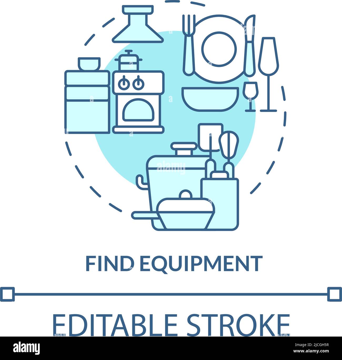 Commercial kitchen utensils Stock Vector Images - Alamy