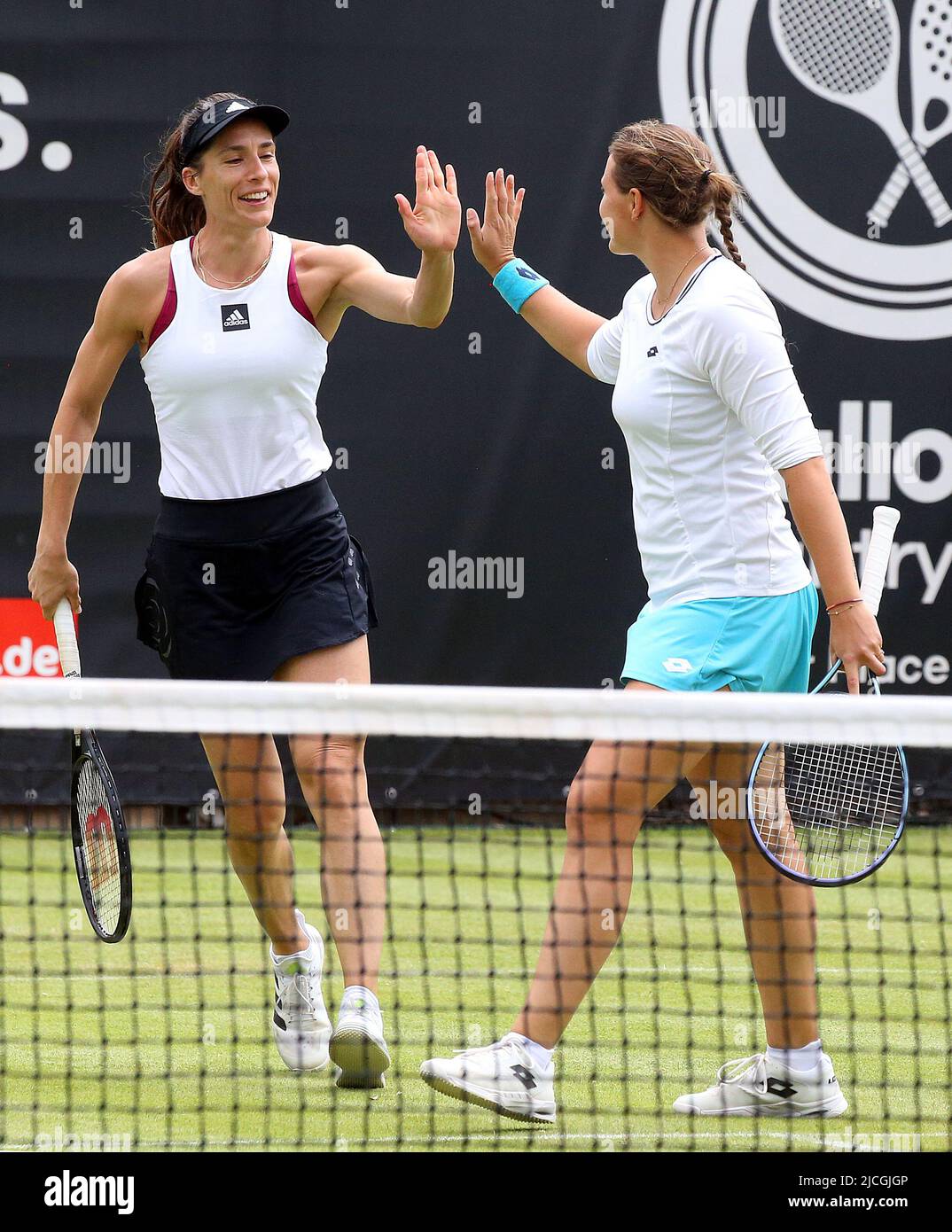 Berlin, Germany. 13th June, 2022. Tennis: WTA Tour, doubles, 1st round ...