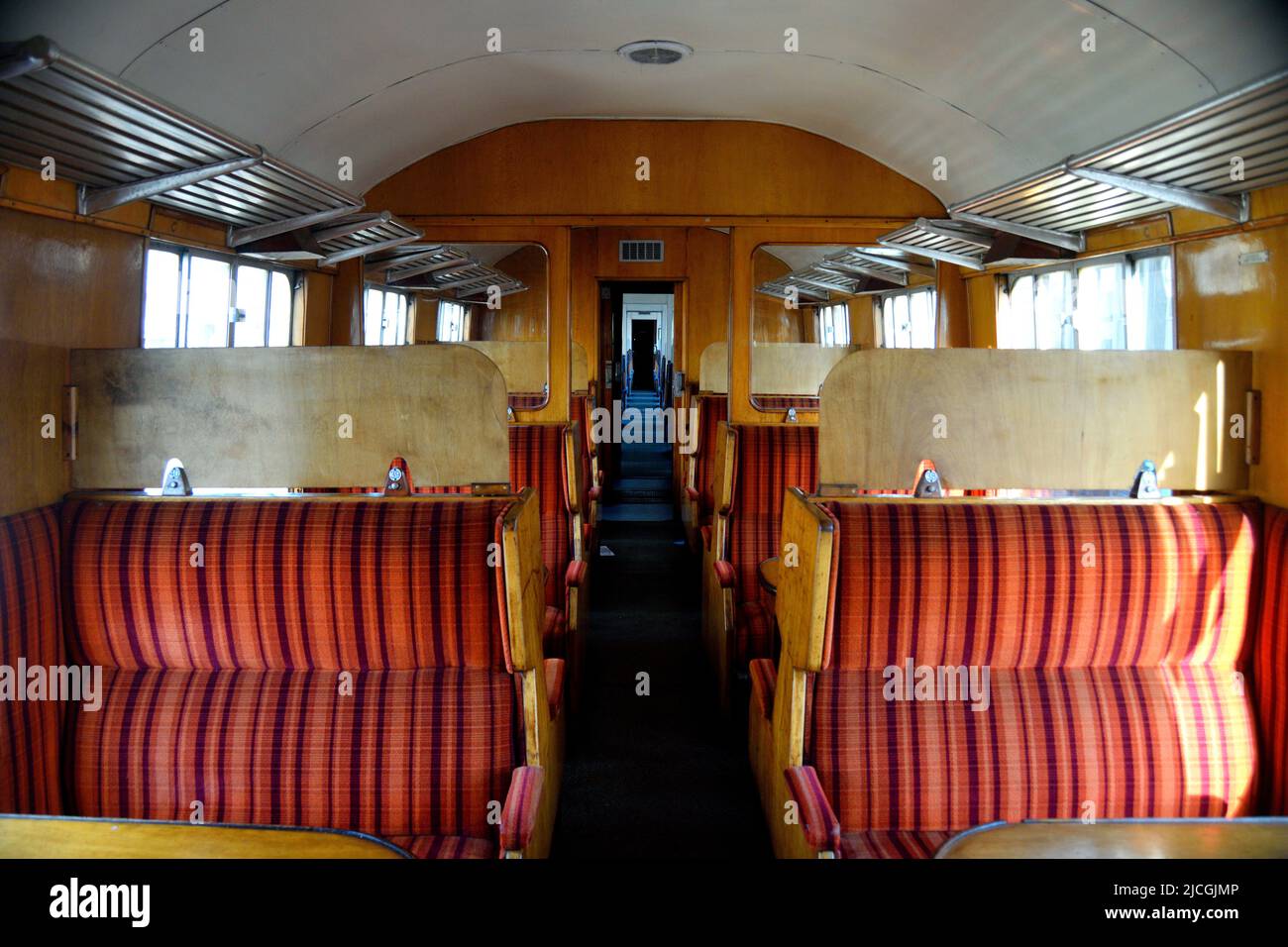 Vintage train passenger carriage on the Nene Valley Railway Stock Photo ...