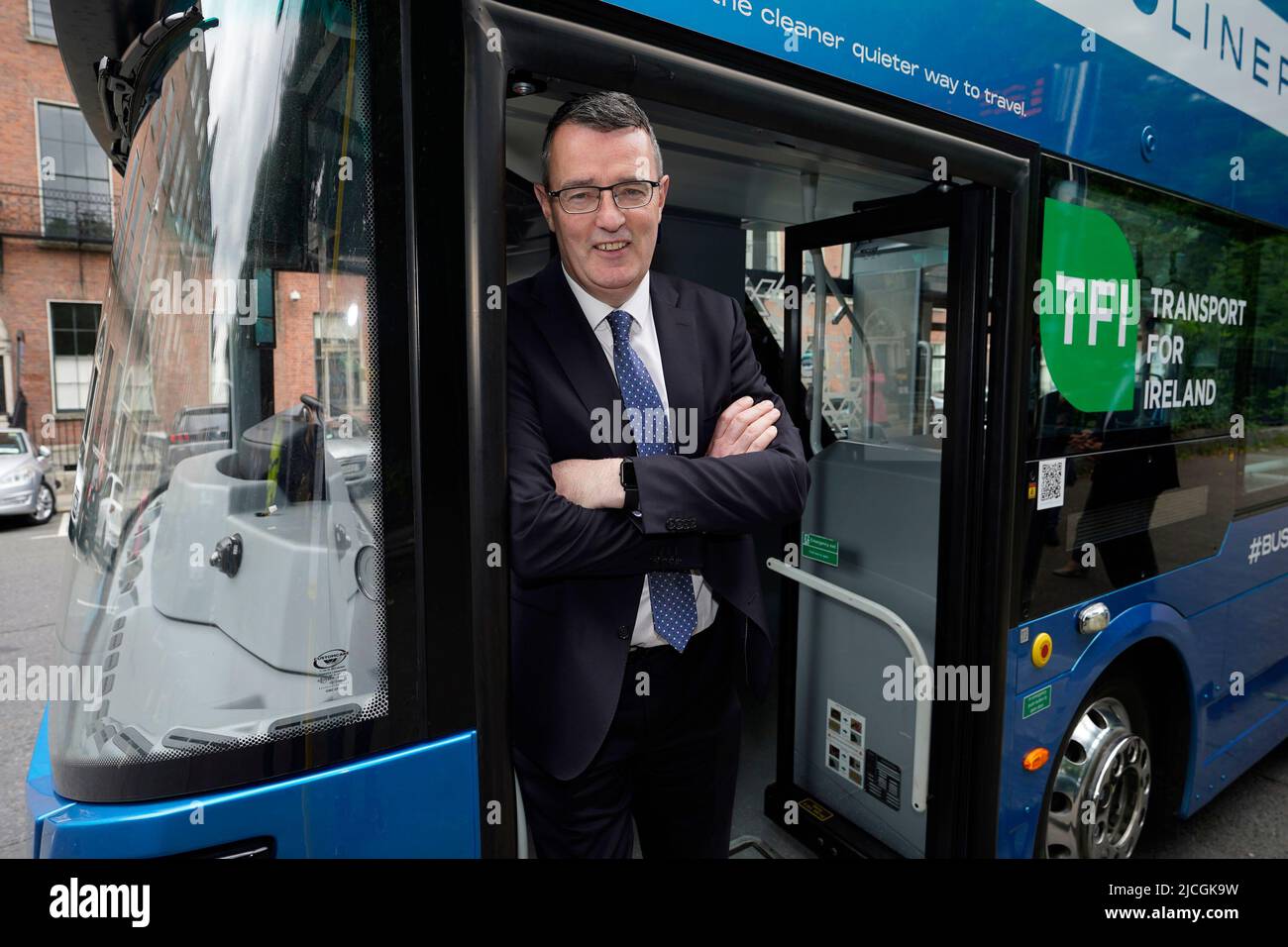 Wrightbus MD Neil Collins at a photocall in Dublin to announce the ...