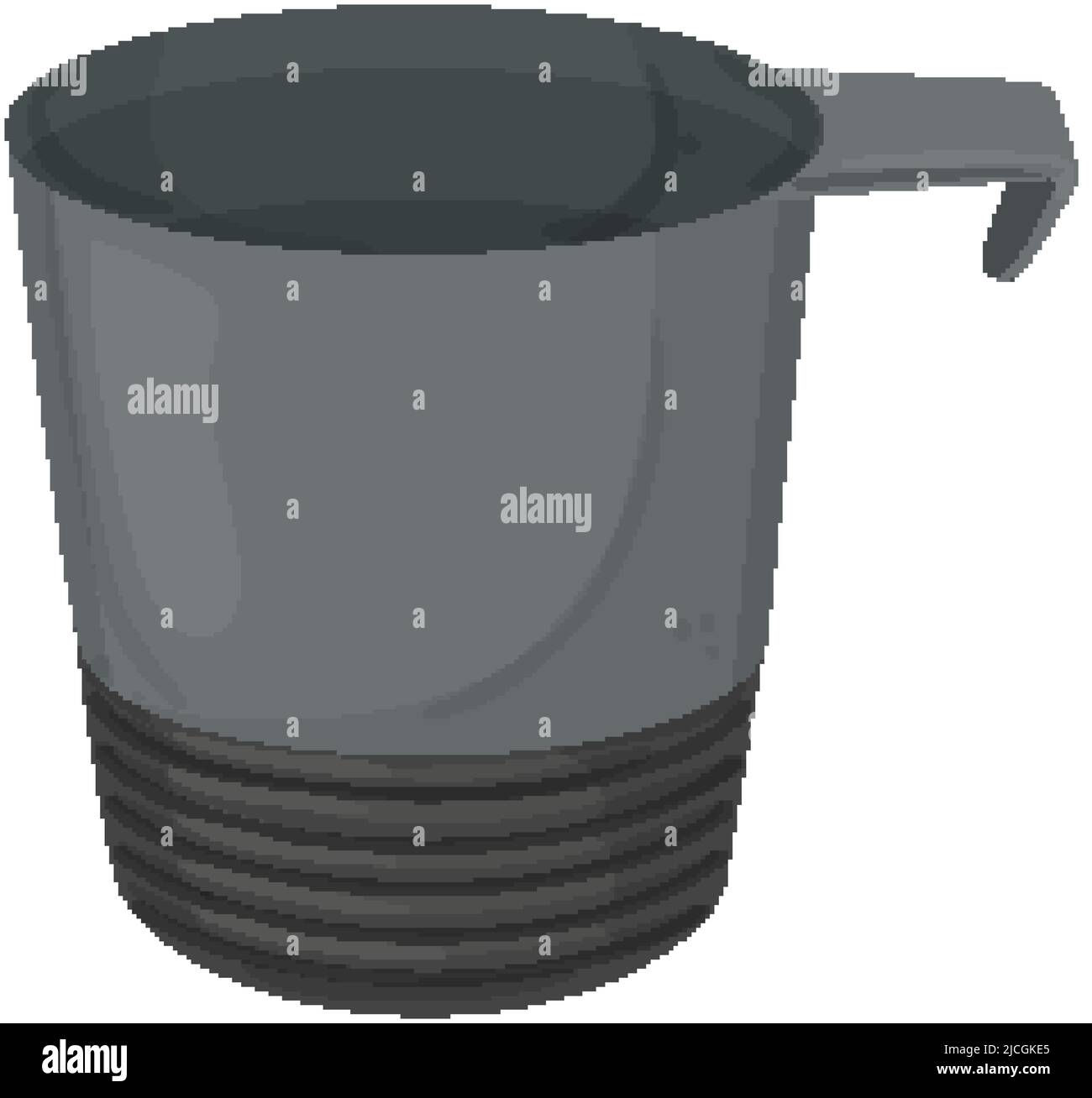 metal camp cup cartoon vector illustration Stock Vector Image & Art - Alamy