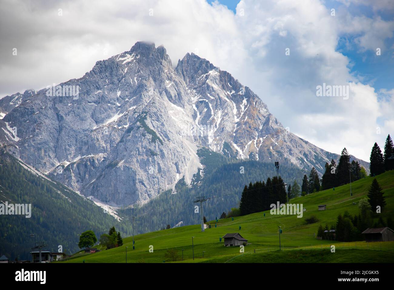 Germany's highest mountain, Zugspitze and its ridge, Northern Limestone ...
