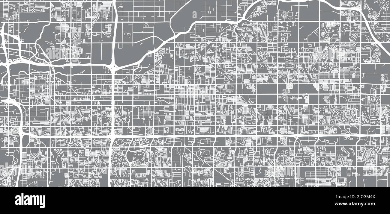Urban vector city map of Mesa, Arizona , United States of America Stock ...