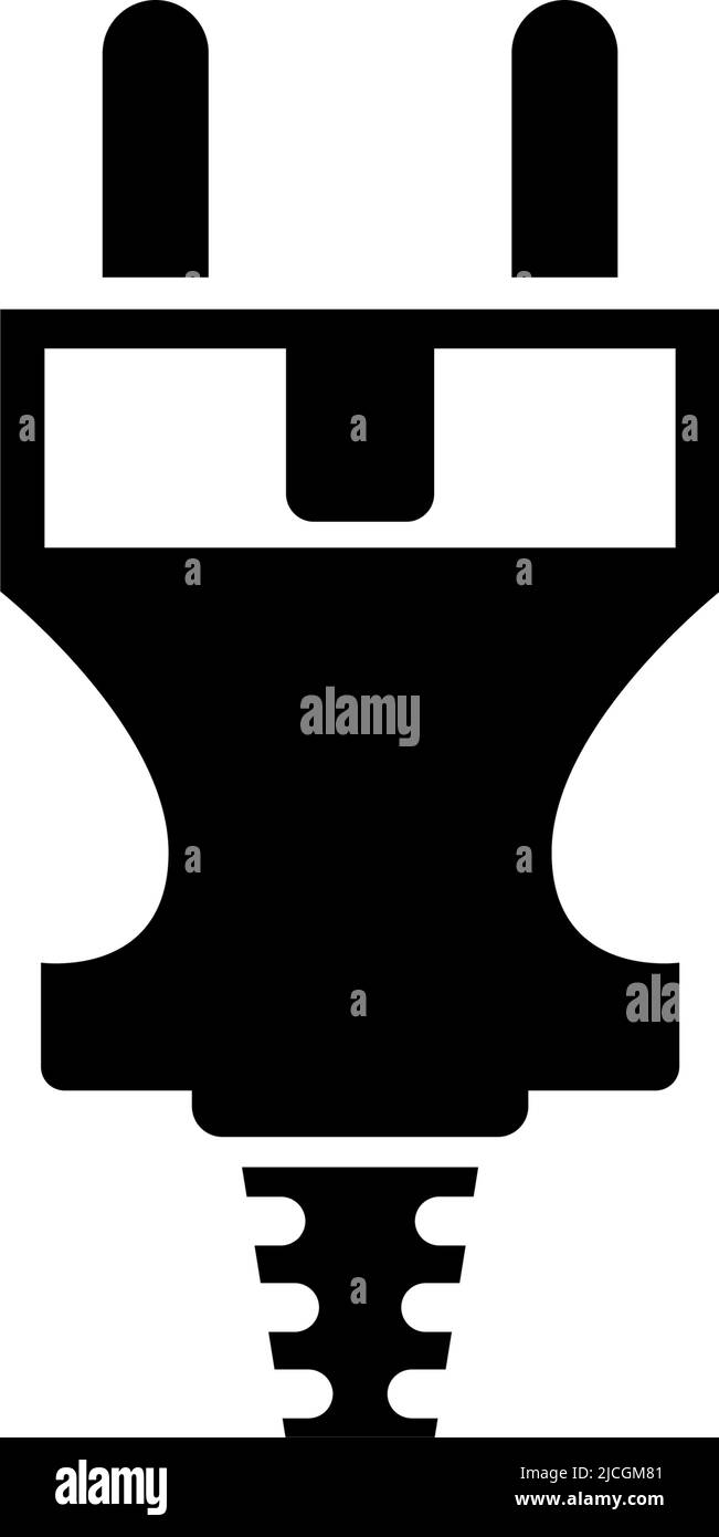 Electric Plug, Electrical Cable Adapter. Flat Vector Icon illustration ...
