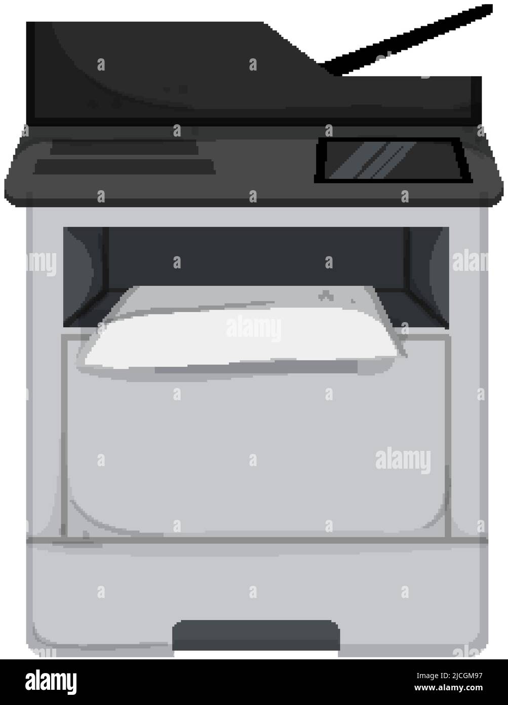 office printer paper cartoon vector illustration Stock Vector Image ...