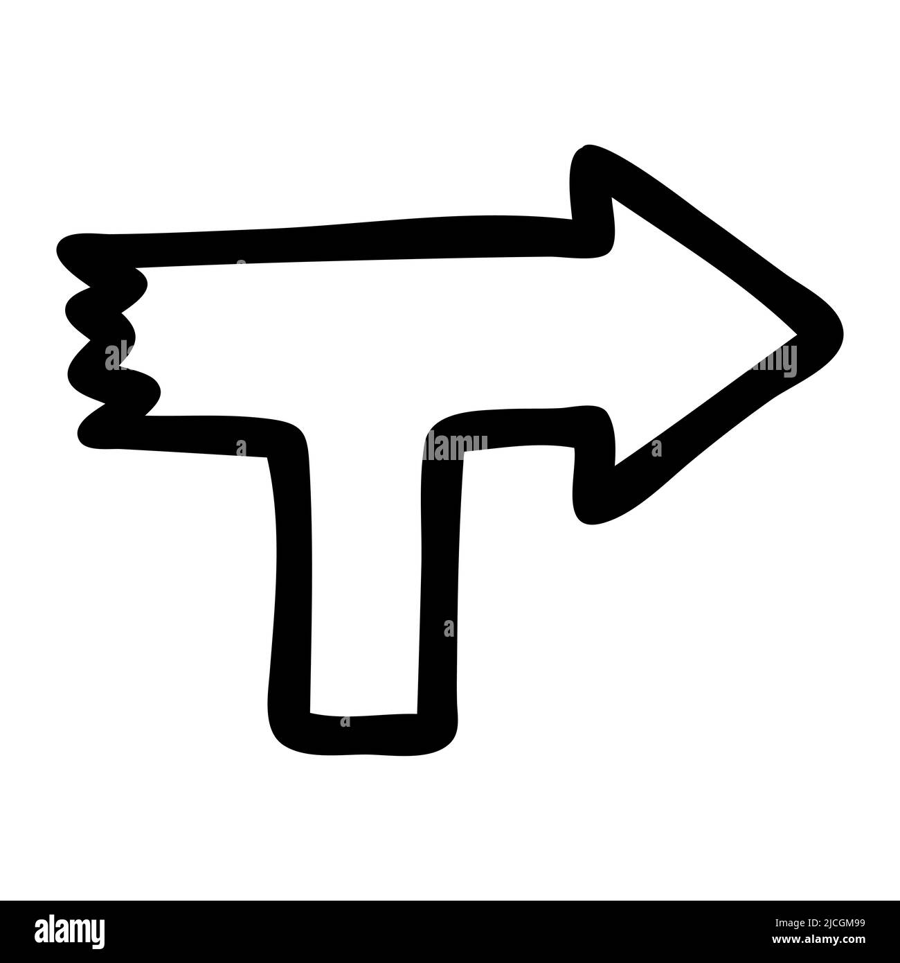Doodle up arrow symbol hand drawn with thin line. Graphic design ...