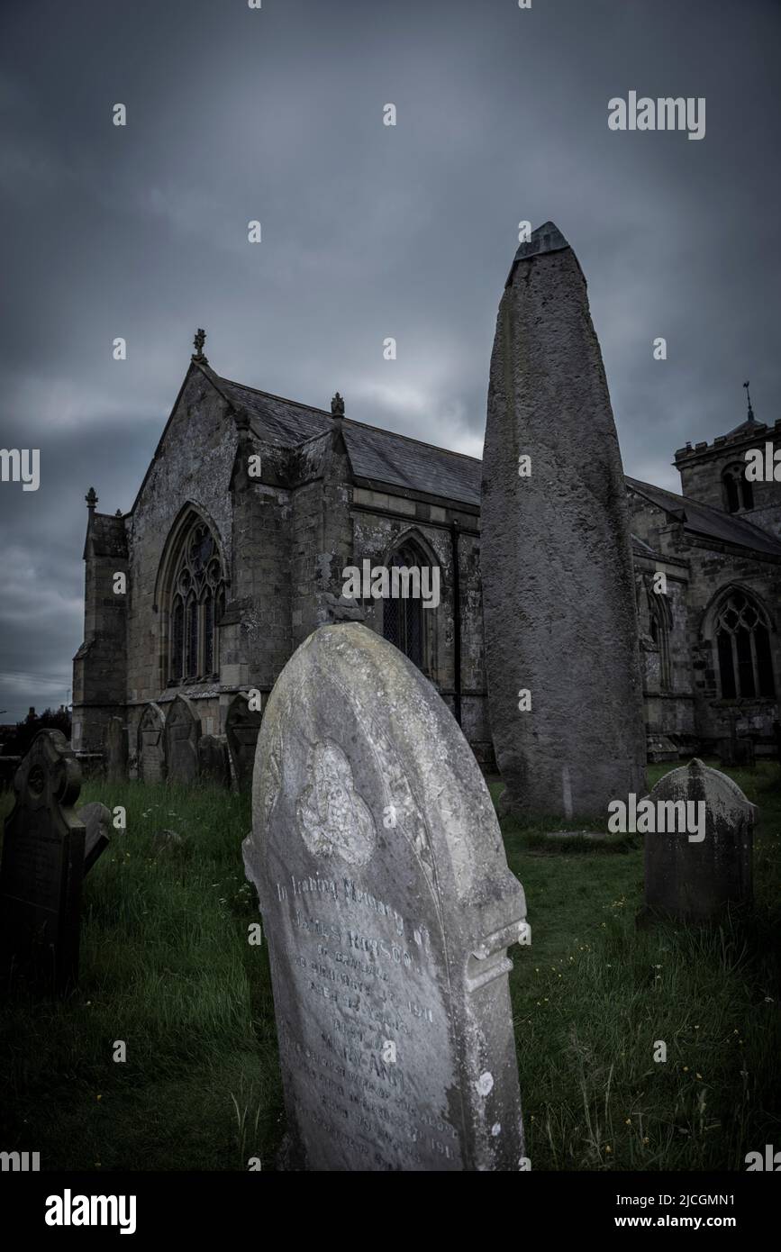The Rudston Monolith at 26 feet tall, is the tallest Neolithic standing ...