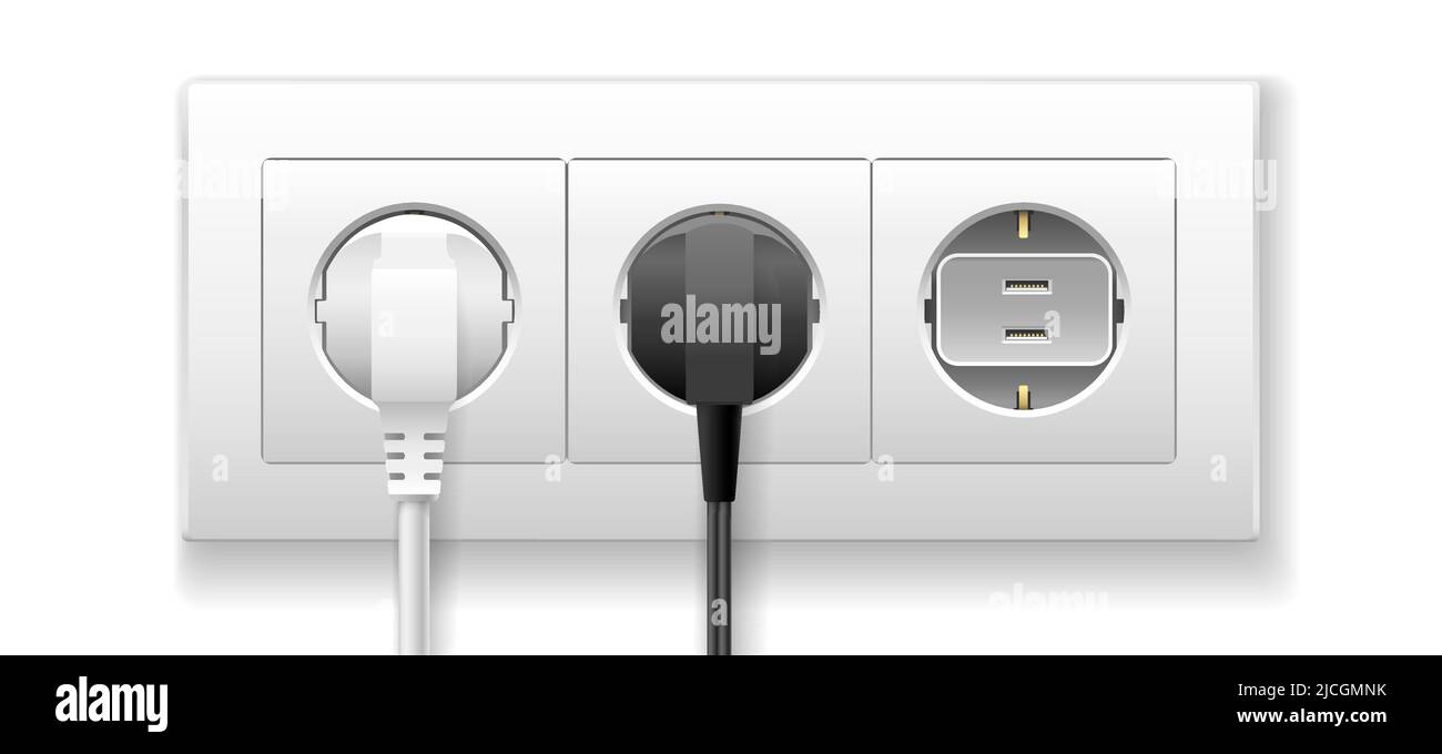 Power usb outlet Stock Vector Image & Art - Alamy