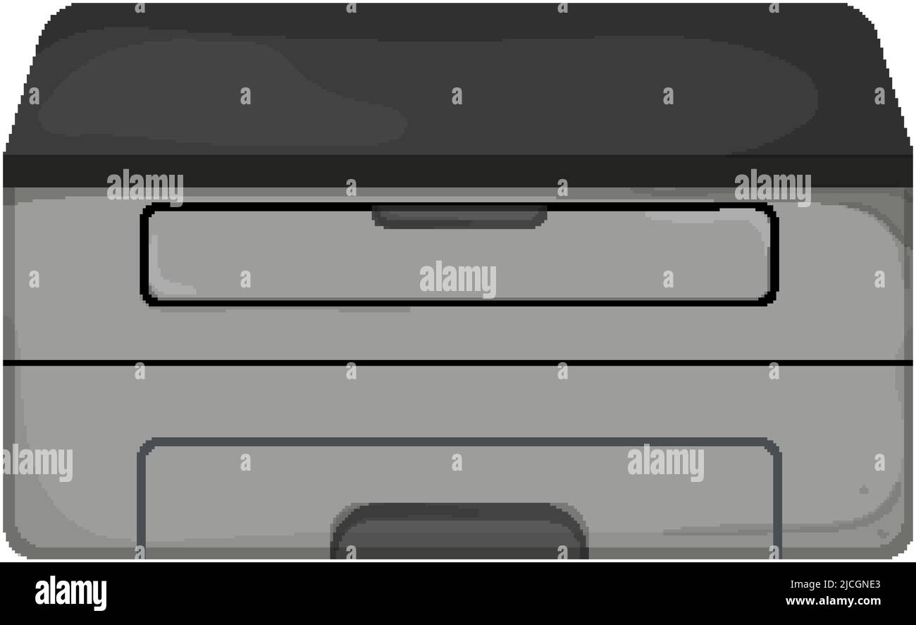 web printer paper cartoon vector illustration Stock Vector Image & Art ...