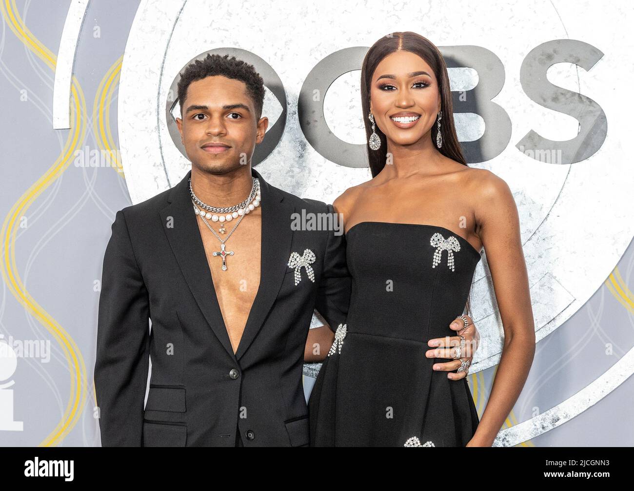 New York, United States. 12th June, 2022. Roman Banks (L) attends 75th ...