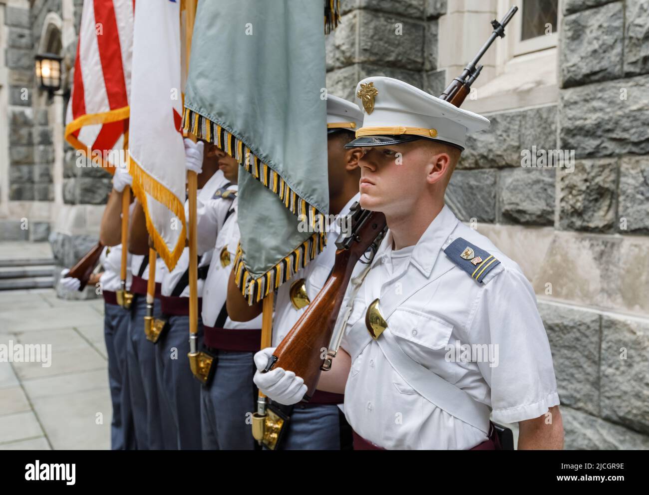 Honor guard of the United States Military Academy (USMA), also known as ...