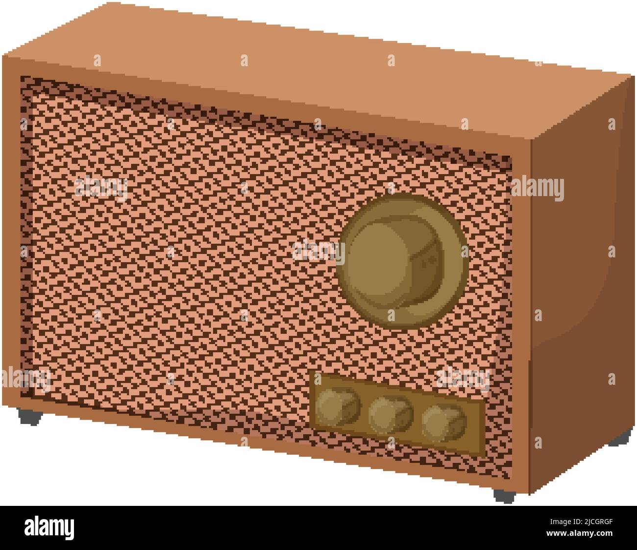 sound radio music cartoon vector illustration Stock Vector Image & Art ...