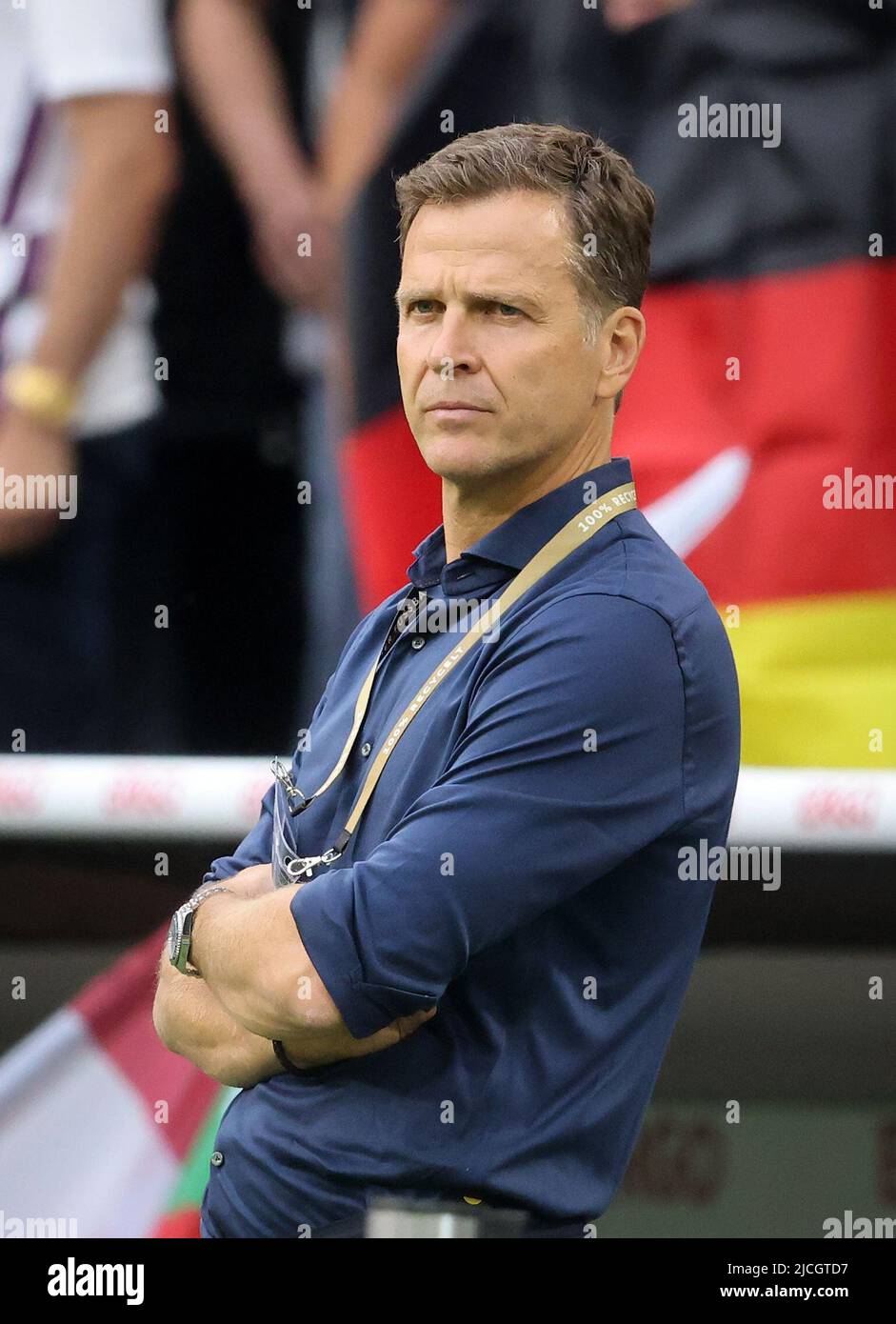 Oliver Bierhoff MUNICH, GERMANY - JUNE 07: UEFA Nations League League A ...