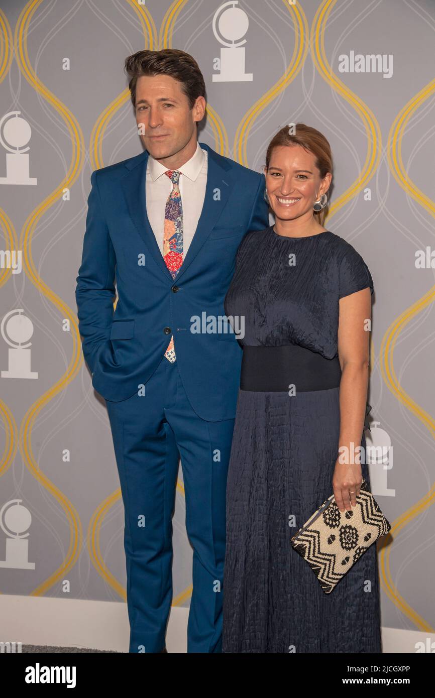 NEW YORK, NEW YORK - JUNE 12: Tony Dokoupil and Katy Tur attend the ...