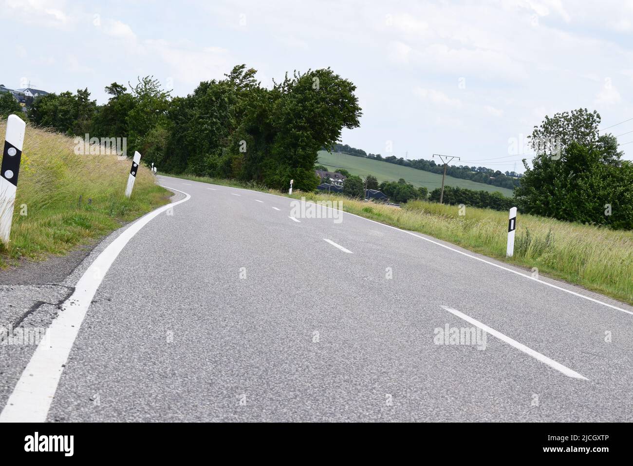 country road curve Stock Photo - Alamy