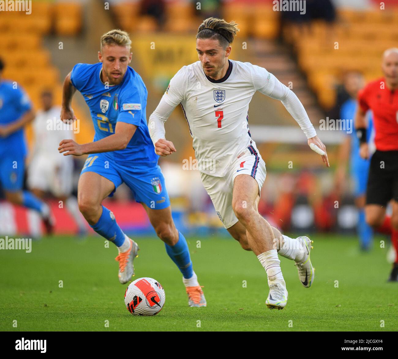 Jack grealish, england v italy hi-res stock photography and images - Alamy
