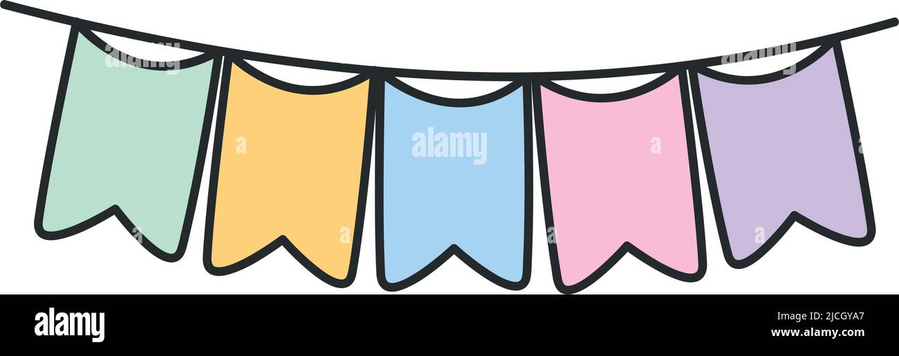 square garland illustration Stock Vector Image & Art - Alamy