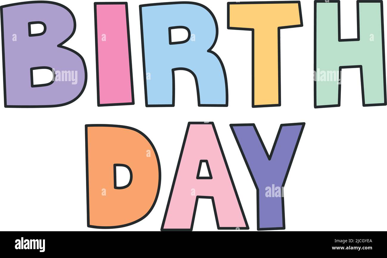 birth day illustration Stock Vector Image & Art - Alamy