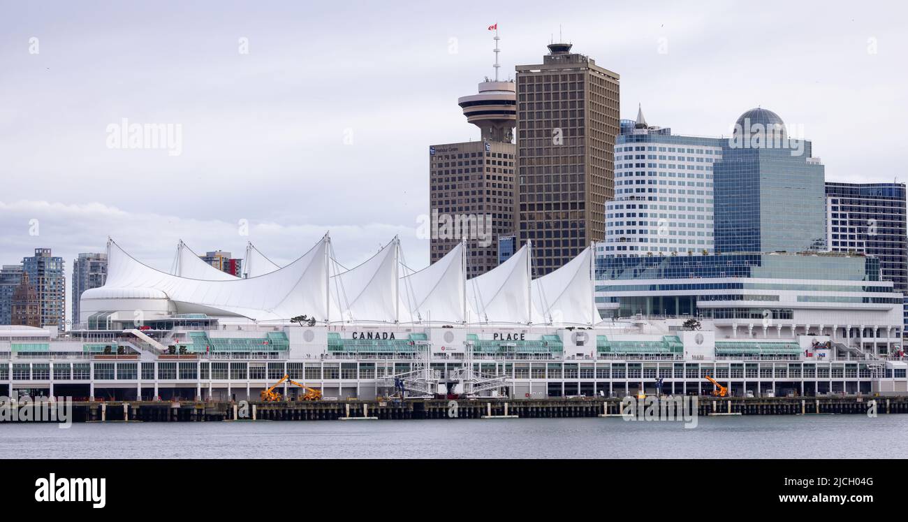 Canada Place in Coal Harbour. Modern Urban City Landmark Stock Photo ...