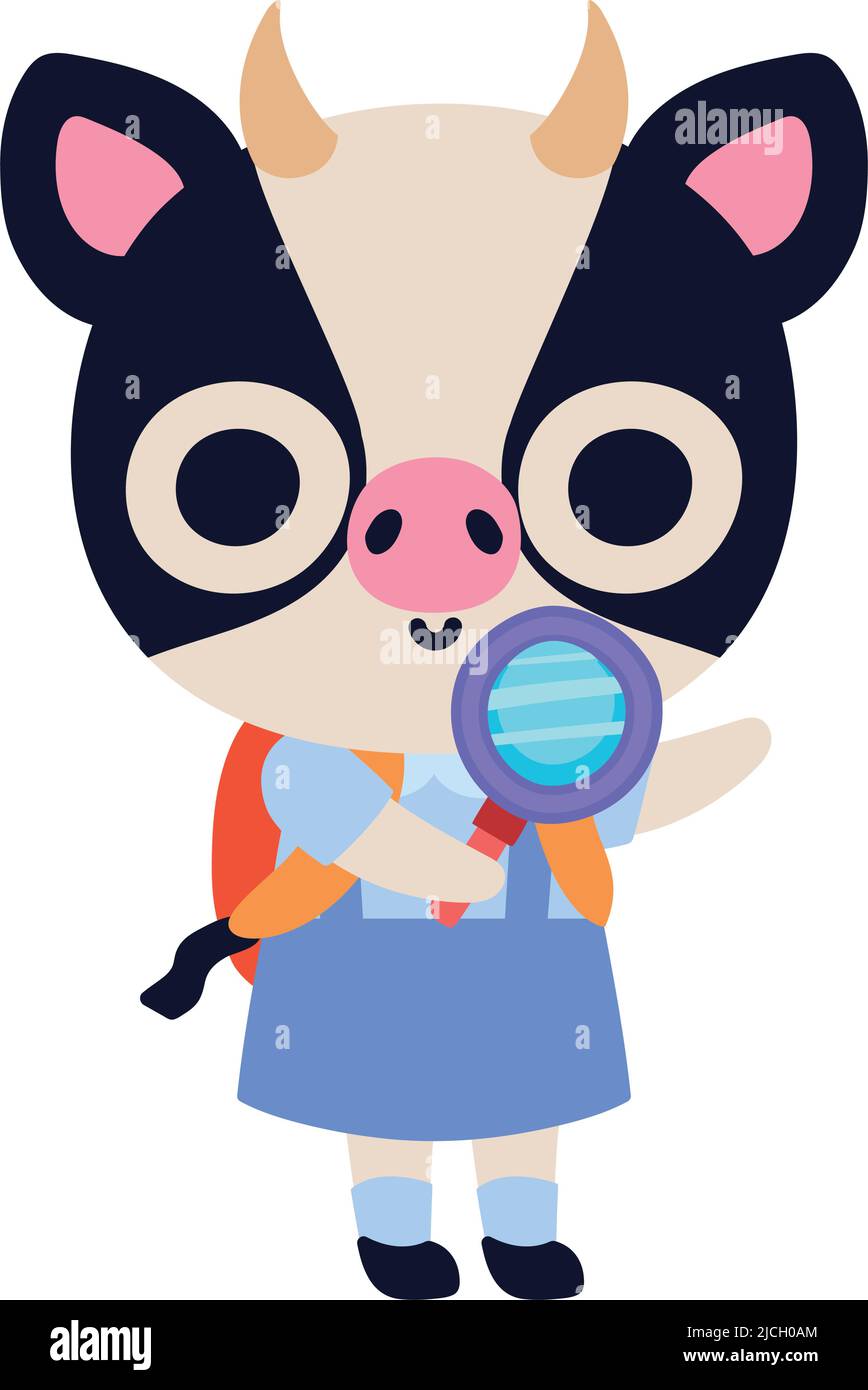 school cow design Stock Vector Image & Art - Alamy