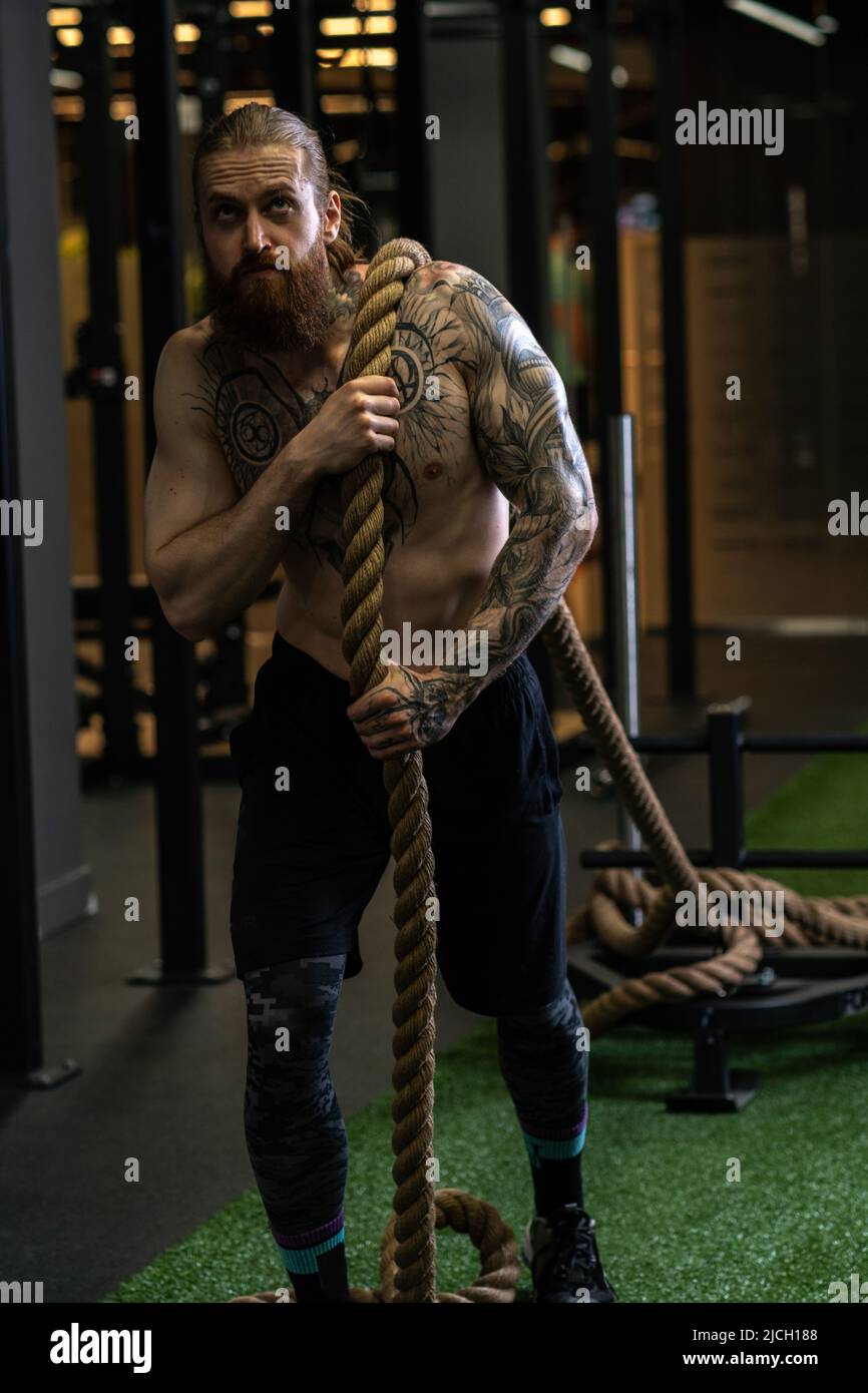 Rope invisible man tug pull was casual force person competition ...