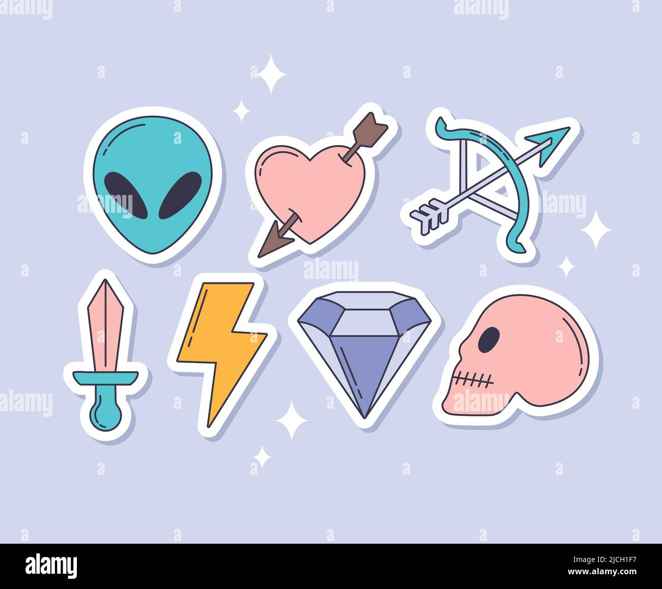 Seven head Stock Vector Images - Alamy