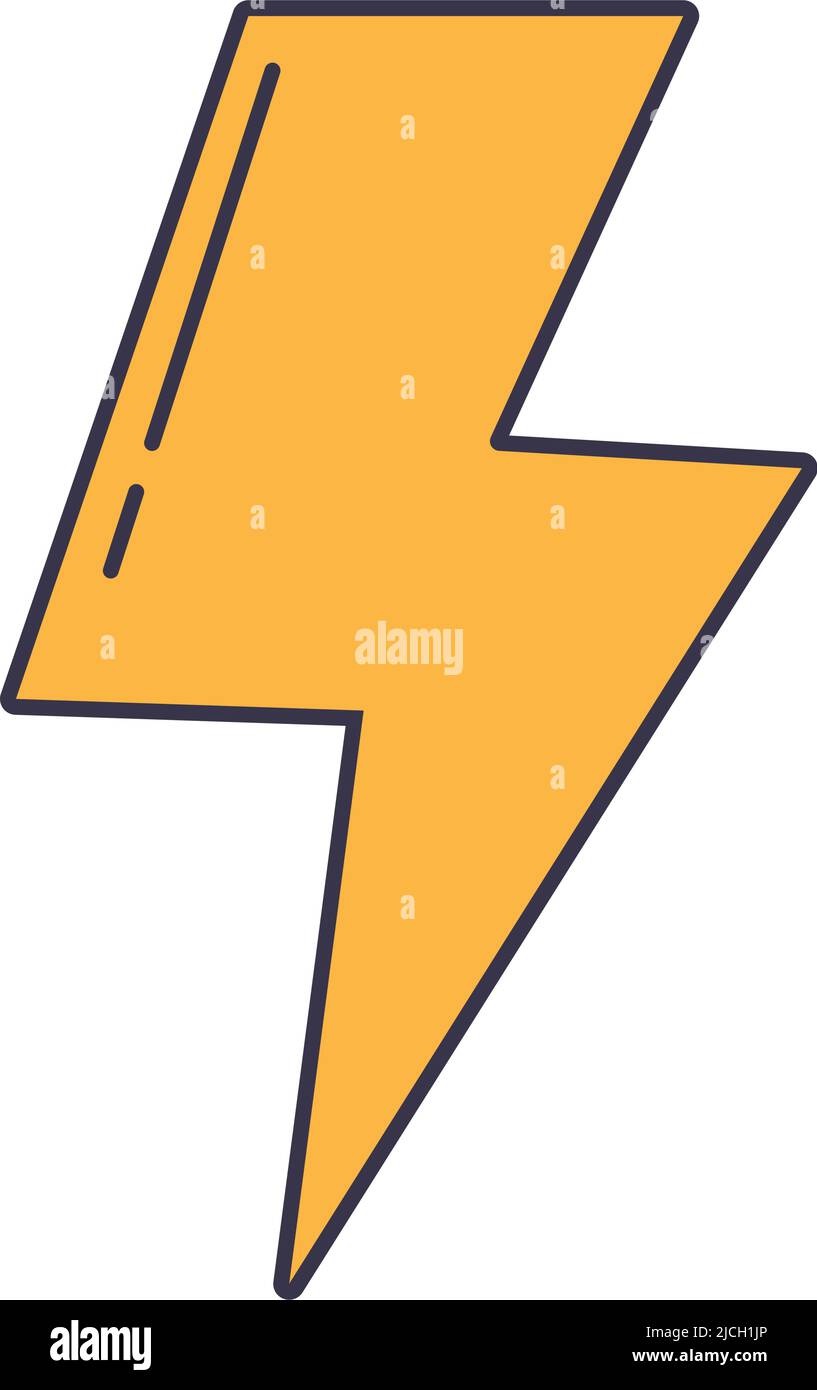 yellow thunder design Stock Vector Image & Art - Alamy