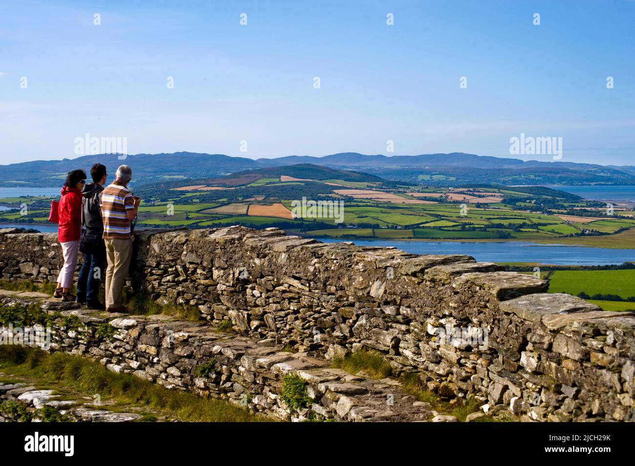 Inch Island from Grianan of Aileagh, County Donegal, Ireland Stock ...