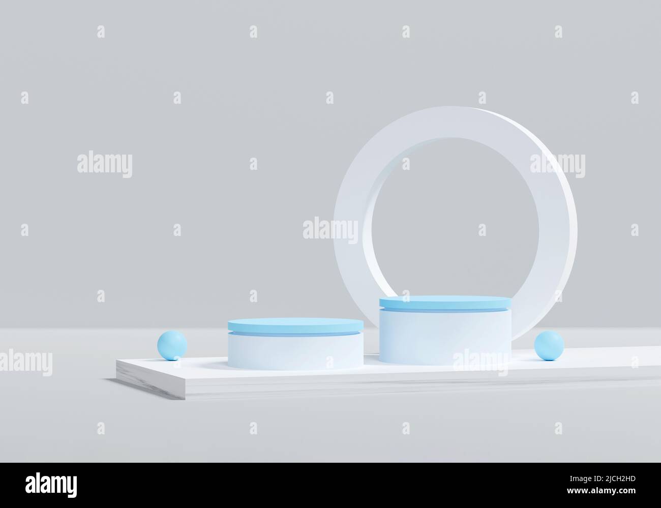 white and blue podium minimal on stage with white platform. stage to ...