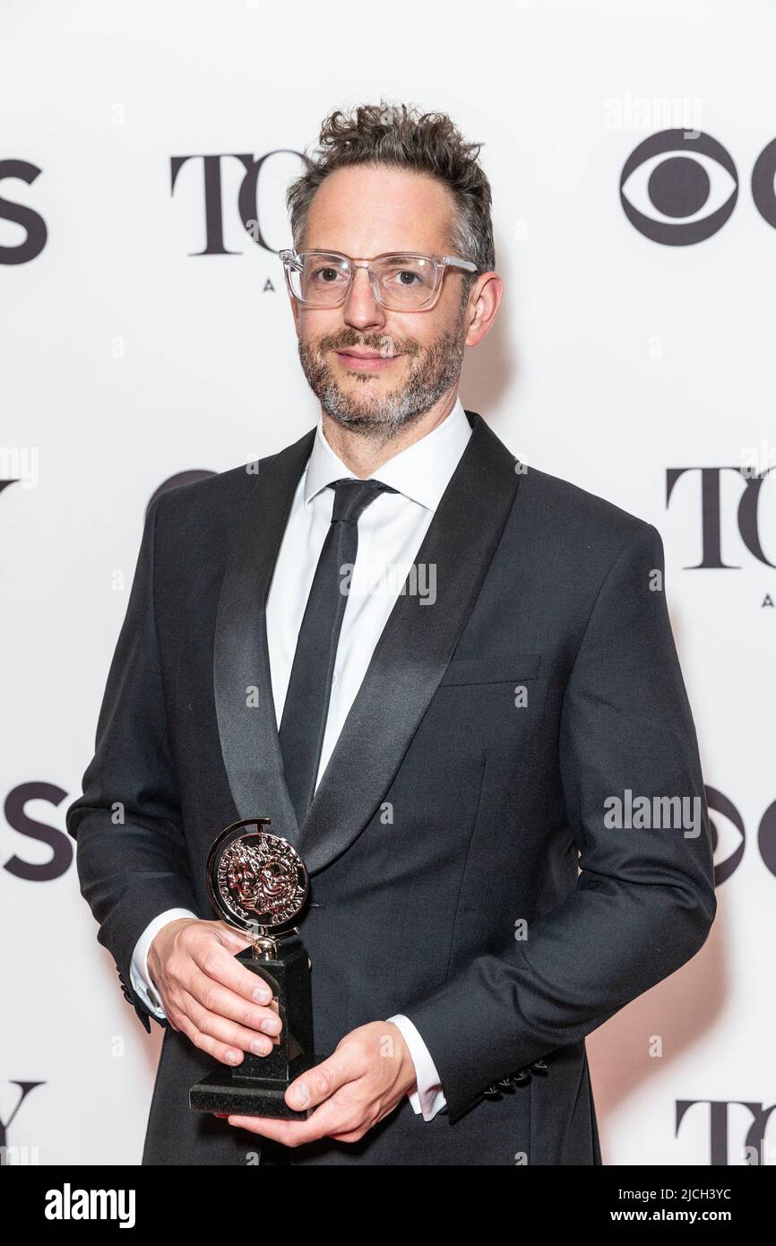 New York, NY - June 12, 2022: Jon Clark poses in the press room after ...