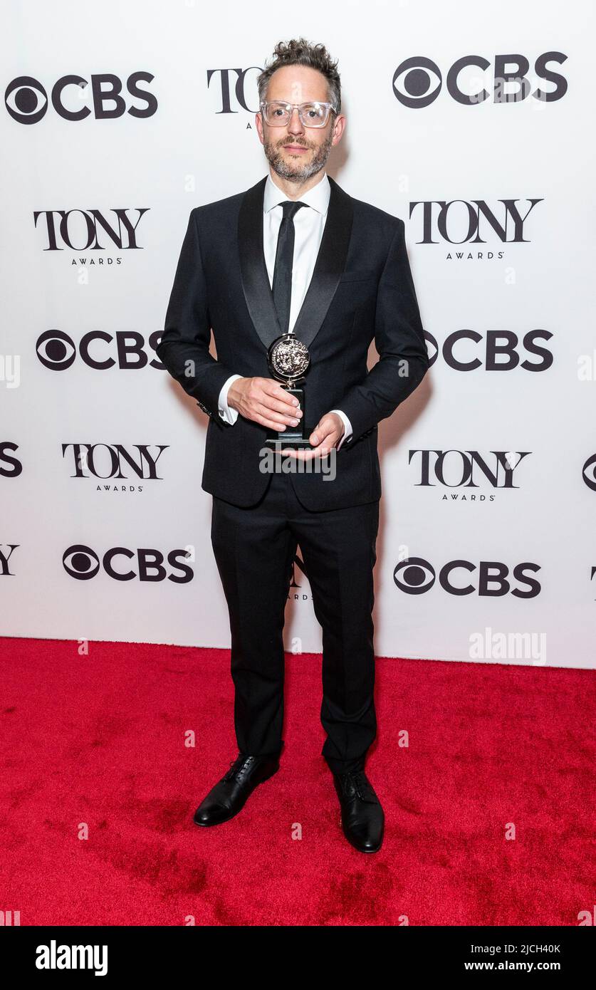 New York, NY - June 12, 2022: Jon Clark poses in the press room after ...