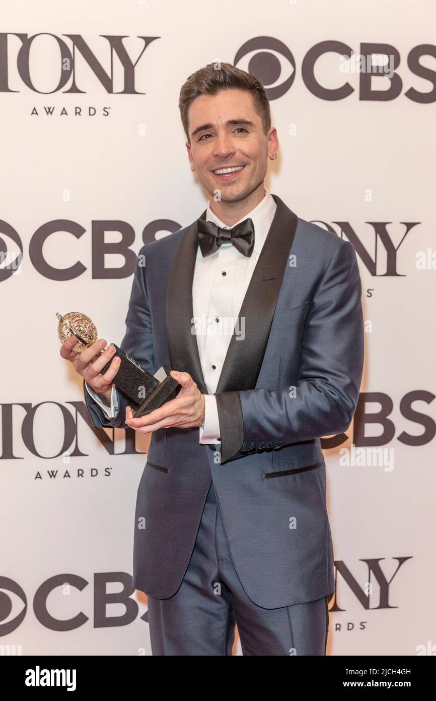 New York, NY - June 12, 2022: Matt Doyle poses in the press room after ...