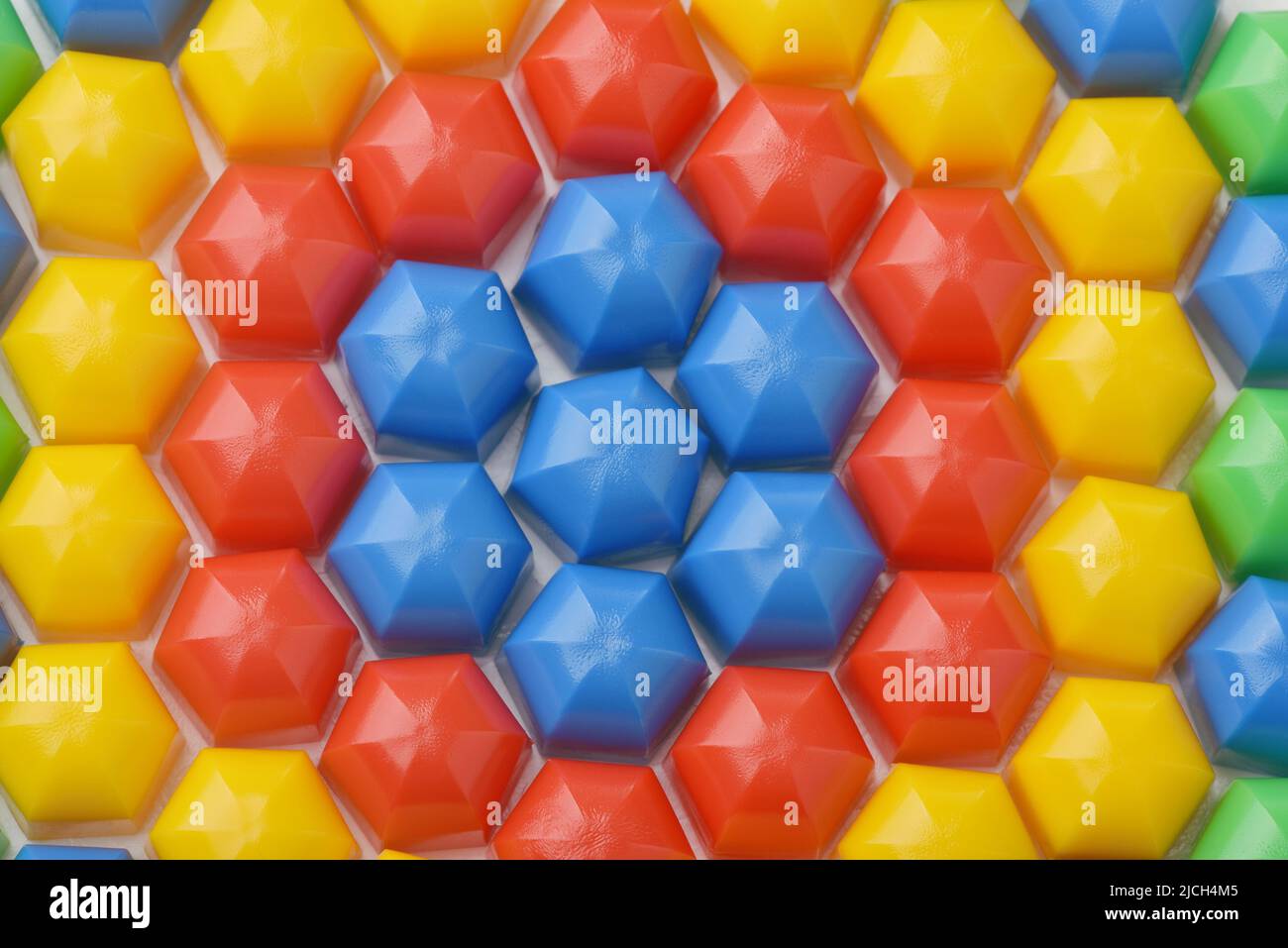 Close up of colorful plastic mosaic puzzle board game texture Stock ...