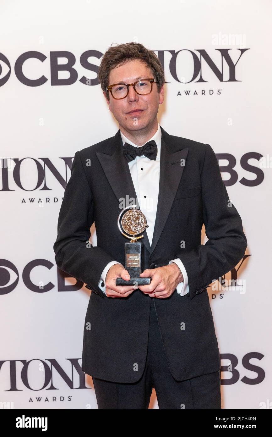 New York, NY - June 12, 2022: Ben Power poses in the press room at ...