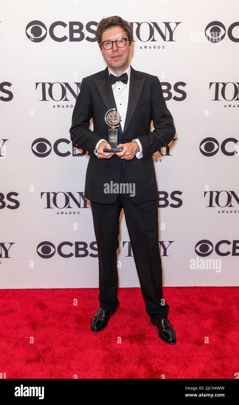 New York, NY - June 12, 2022: Ben Power poses in the press room at ...